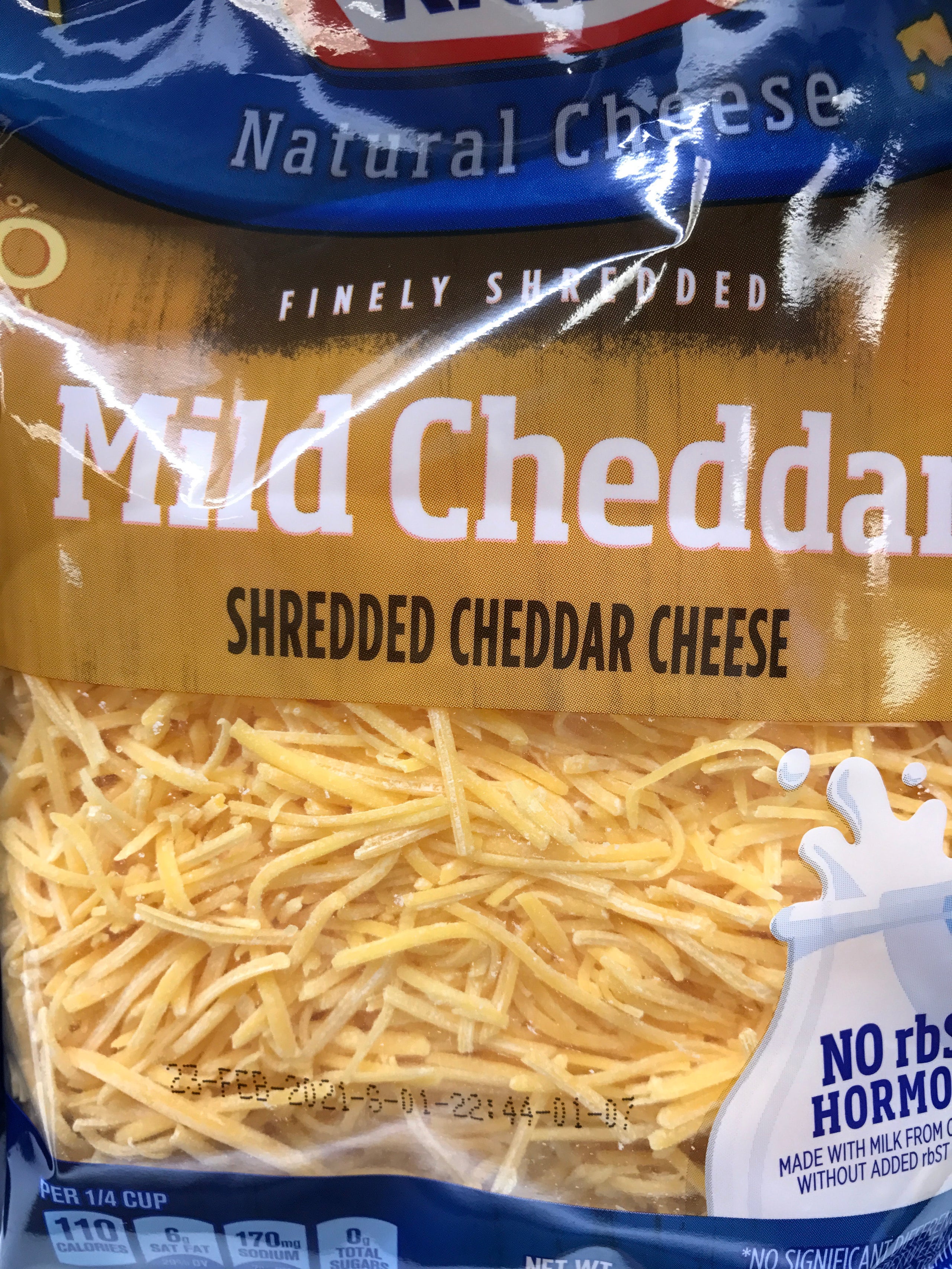 KRAFT FINE SHRED MILD CHEDDAR CHEESE 8 OZ BAG | Original Colonial Market